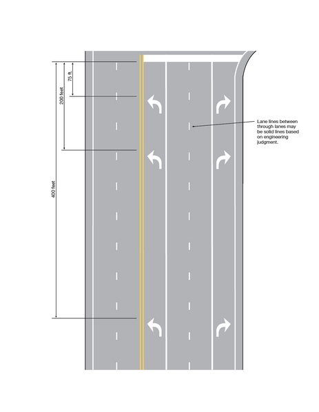 File:Figure 620.2.22.3 Spacing of Arrow in Left-Turn and Right-Turn ...